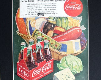 1960 Coca-Cola Magazine Advertisement/Vintage by TheAdAgency