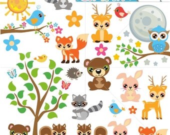 Animales del bosque | Etsy