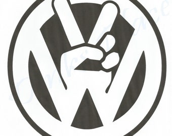 Popular items for volkswagen sticker on Etsy