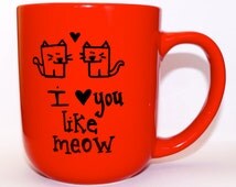 Popular items for cute cat mug on Etsy
