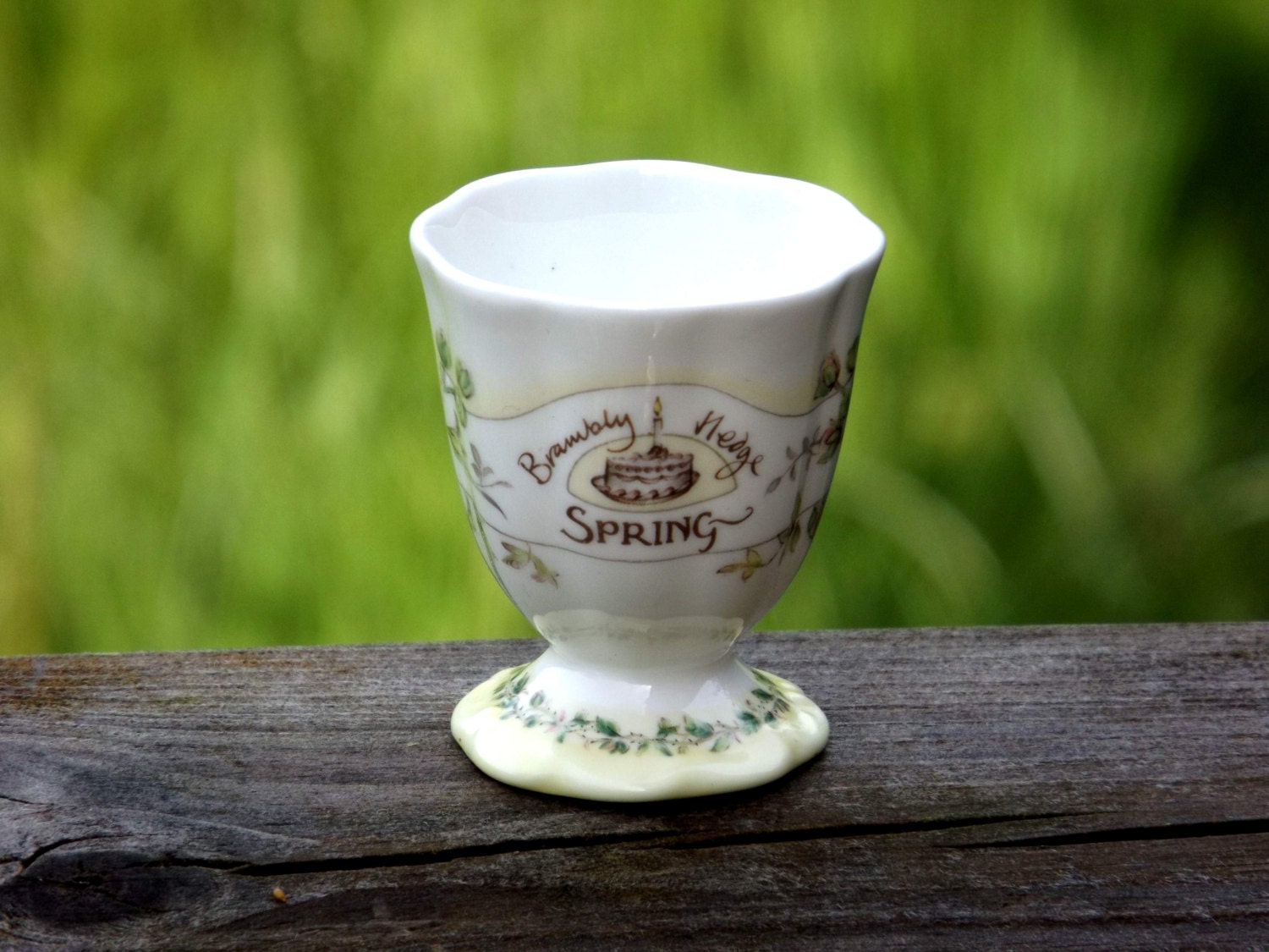 Vintage SPRING Egg Cup, Royal Dolton, Brambly Hedge, Eggcups, Egg ...