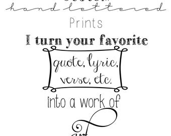 Popular items for hand lettering on Etsy