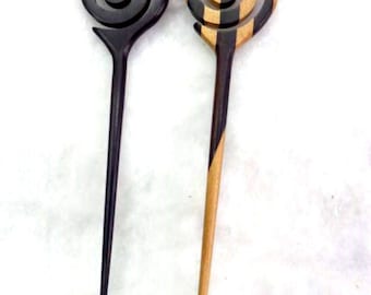 Unique wooden hair pin related items | Etsy