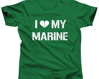 I Love My Marine TShirt - Marine Wife TShirt - Marine Mom TShirt ...