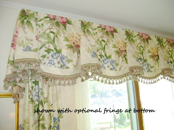 Regal Valance made to order your fabricmy lining