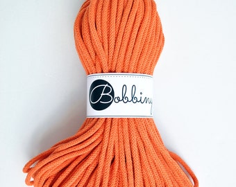 Cotton rope 54 yards (50 meters) long, 0,2'' (5mm) thick - Orange