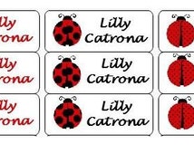 Popular items for ladybug labels on Etsy