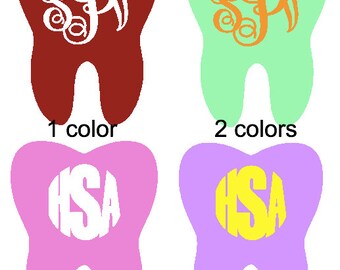 Popular items for tooth monogram on Etsy