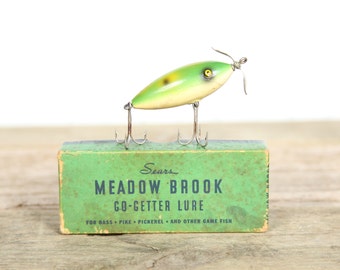 Old Fishing Lure / Antique Fishing Lure / Vintage Sears Fishing / Hand ...