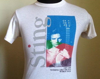 Sting tour shirt | Etsy