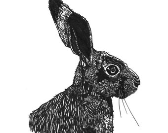 Popular items for hare illustration on Etsy