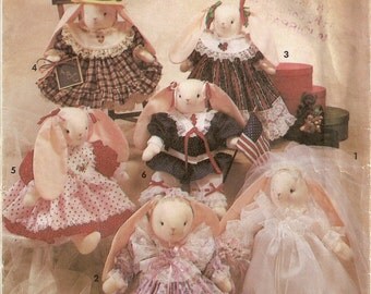 Simplicity 7707, Sewing Pattern, Bunnies, Stuffed Bunny, Seasonal ...