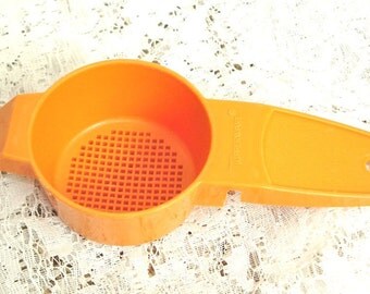 Vintage Tupperware Tea Small Strainer Orange Vintage Cooking, Vintage ...