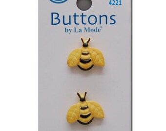 Bumble bee buttons | Etsy
