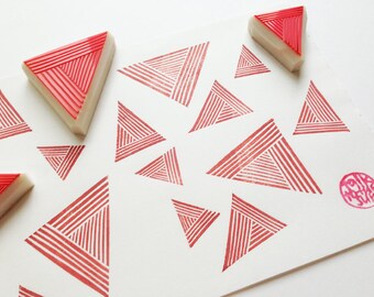 Popular items for triangle stamp on Etsy