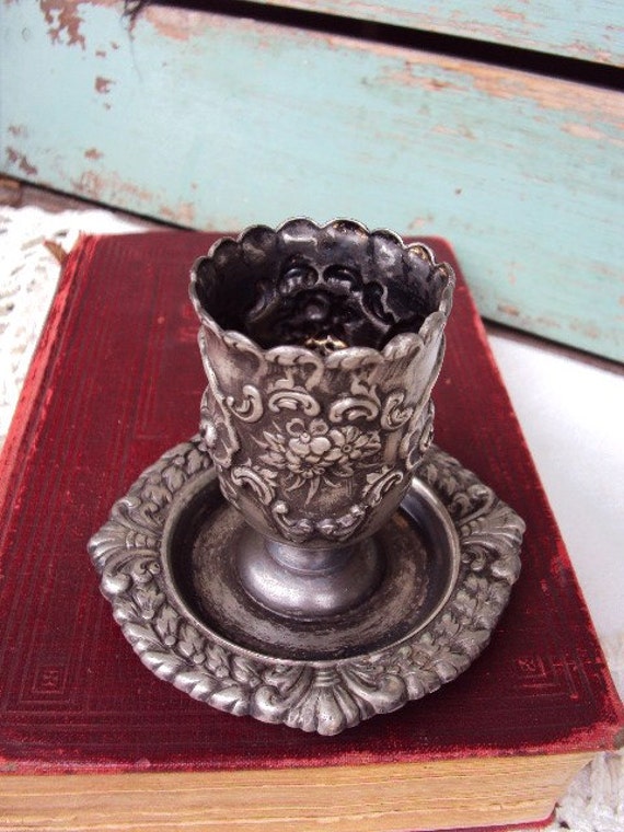 Vintage Silver Simpson Hall Miller Candle Holder Quadruple