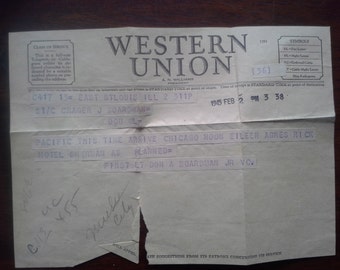 Vintage telegram | Etsy