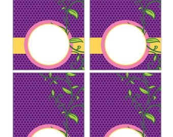 Tangled food labels | Etsy