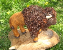 Popular items for felted buffalo on Etsy