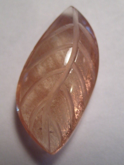Oregon Sunstone free form leaf carving ........ by creativecabs