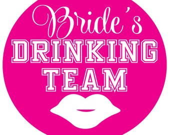 Popular items for brides drinking team on Etsy