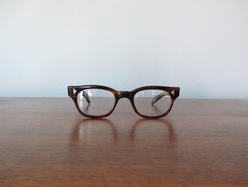 Brown vintage eyeglasses . 1960s tortoise shell glasses frames – Etsy finds