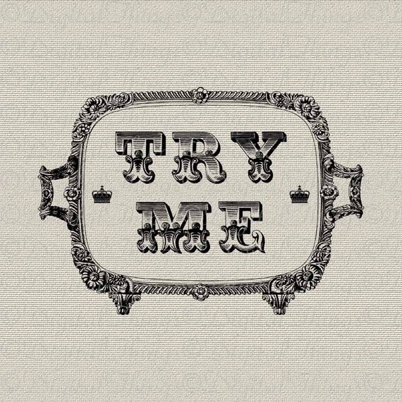 Alice In Wonderland TRY ME Wedding Bridal Shower Favor Tea