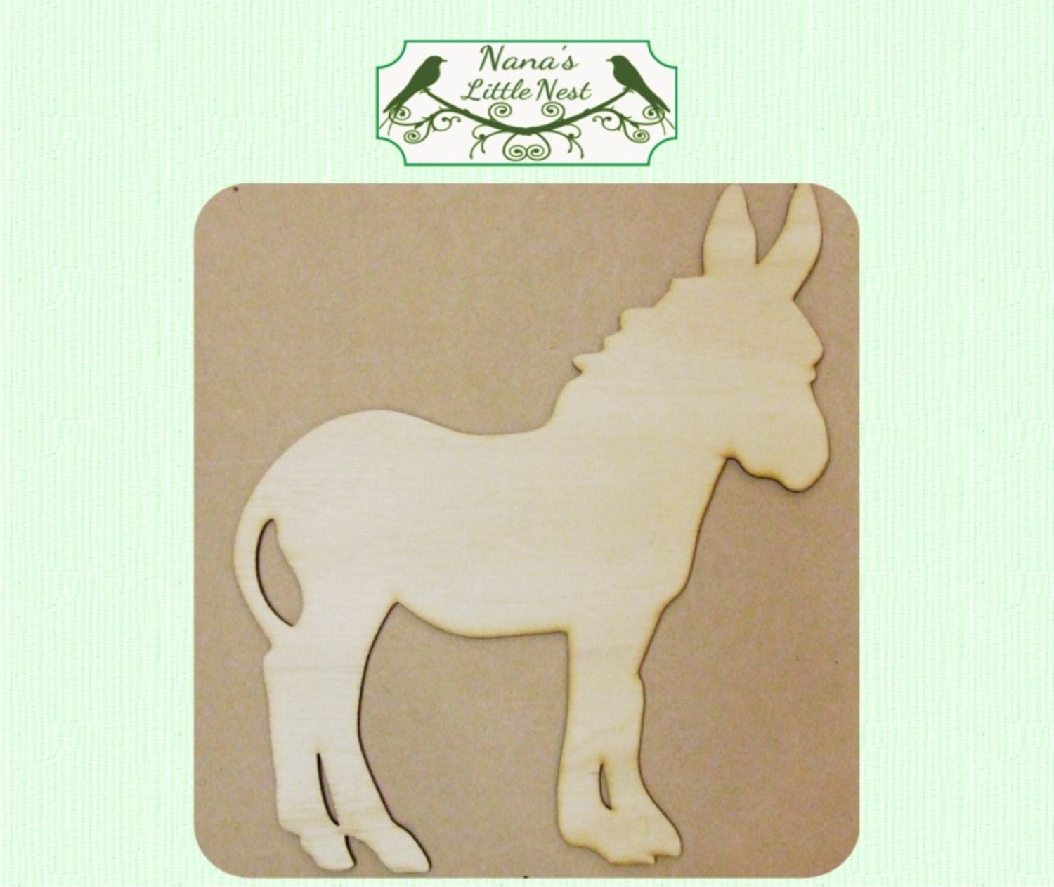 Donkey / Mule Wood Cut Out Laser Cut