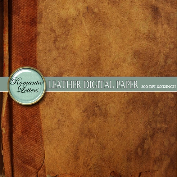 Leather texture Digital scrapbook paper by RomanticLetters
