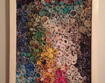 Magazine paper art | Etsy