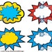 Superhero Signs Boom Pow Zap Bam 11x17 Instant