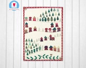 Items similar to Alpine Village Miniature Quilt Pattern on Etsy