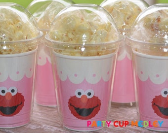 Elmo Birthday Party Cups-Kids Party Cups-Popcorn Box-Set of 10