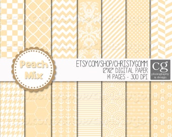 Love Birds Printable Digital Paper Pack 12x12 300 by christygomm