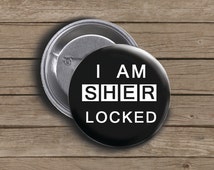 Unique sherlock pin related items | Etsy