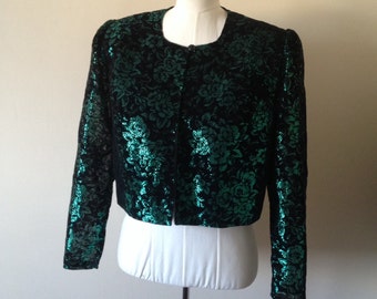 Green bolero | Etsy