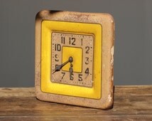 Popular items for yellow wall clock on Etsy