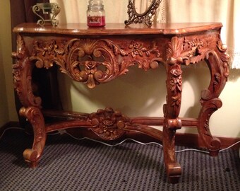 Popular items for half moon table on Etsy