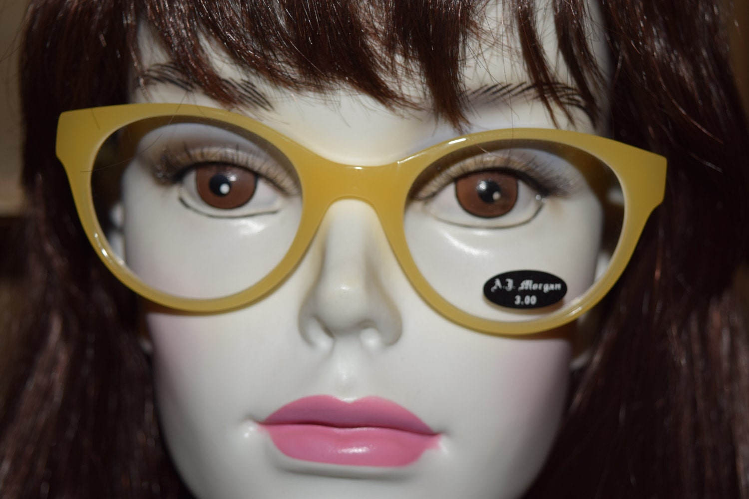 Vintage Yellow frame reading Glasses. – Haute Juice