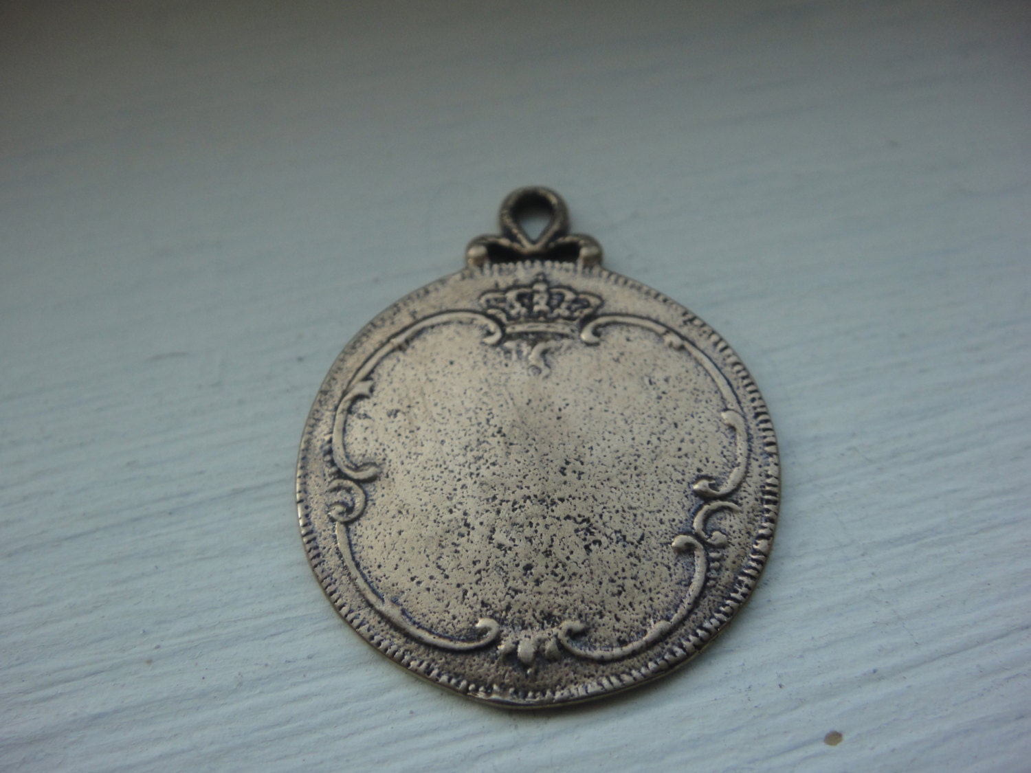 Solid bronze round disc antique disc blank disc