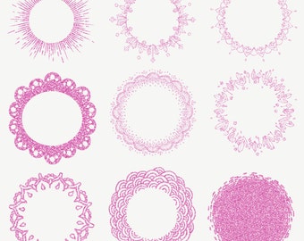 Pink glitter clipart | Etsy