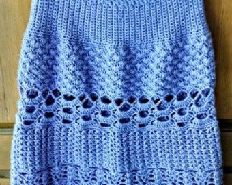 Loops and Shells Crochet Skirt Pattern by SuperMomCrochet on Etsy