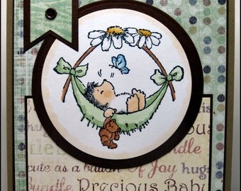 Popular items for handmade baby card on Etsy