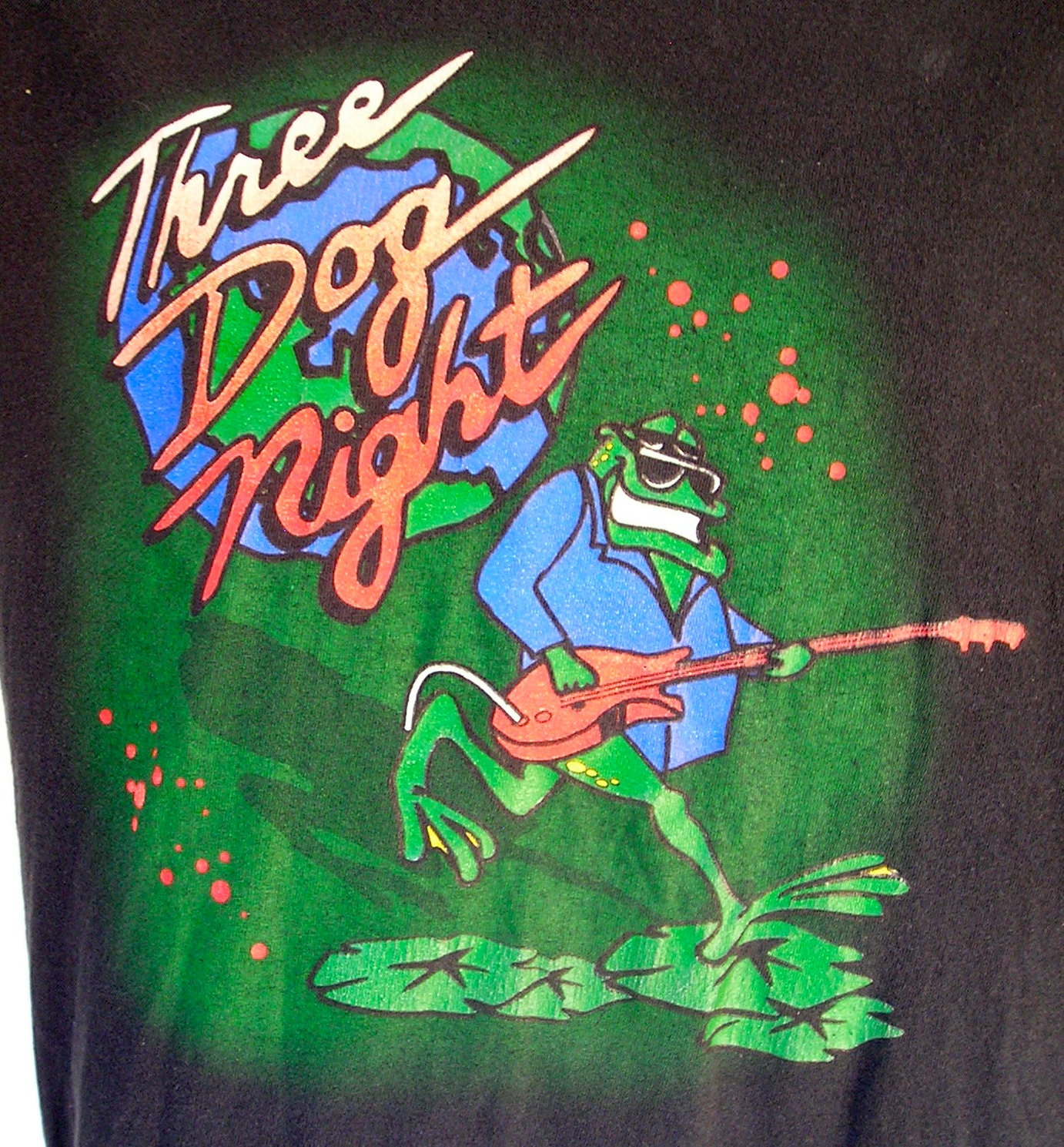 Vintage Three Dog Night Jeremiah Bullfrog T Shirt Black