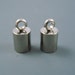 Fold Over Latch End Cap Clasp Silver Finish 28MM x 12MM