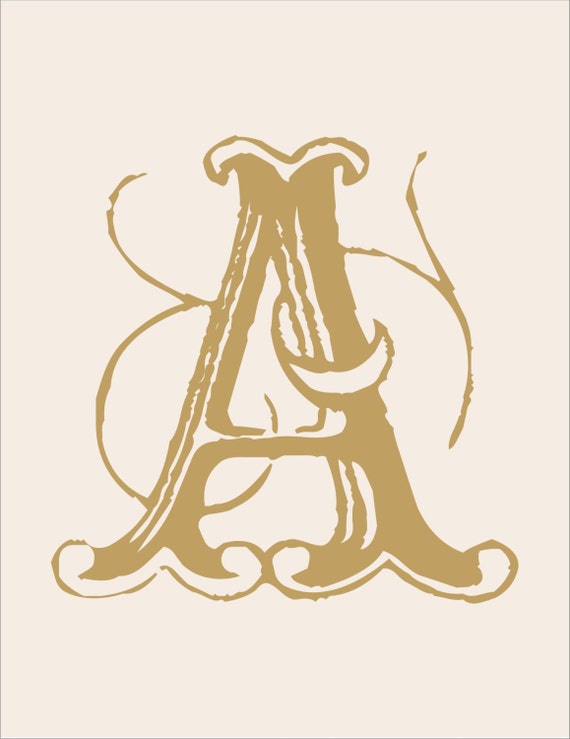 Large Monogram Letters To Print Free | IUCN Water