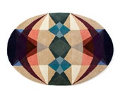 Items similar to Geometric Art Retro Rug on Etsy