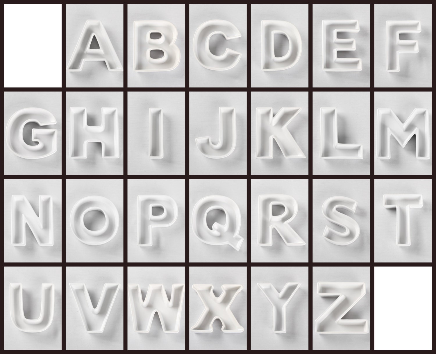 Ceramic Letter Candy Dishes Your Choice of Letter Ceramic Letter Candy Dishes Your Choice of Letter