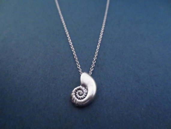 Ariel voice Seashell Shell Silver Necklace Ariel