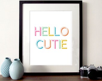 Typographic print quote print quote poster by bearandrobotstudio